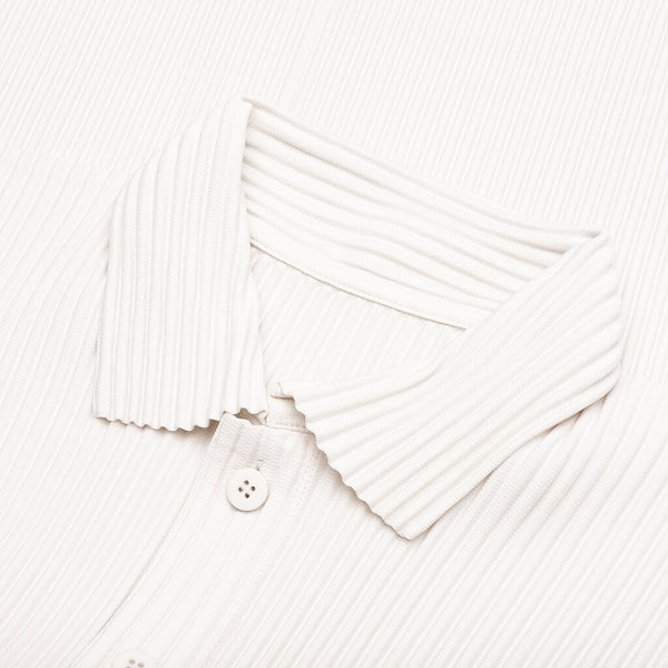 Pleated Polo - Monthly Color May - Ivory – ELKEL